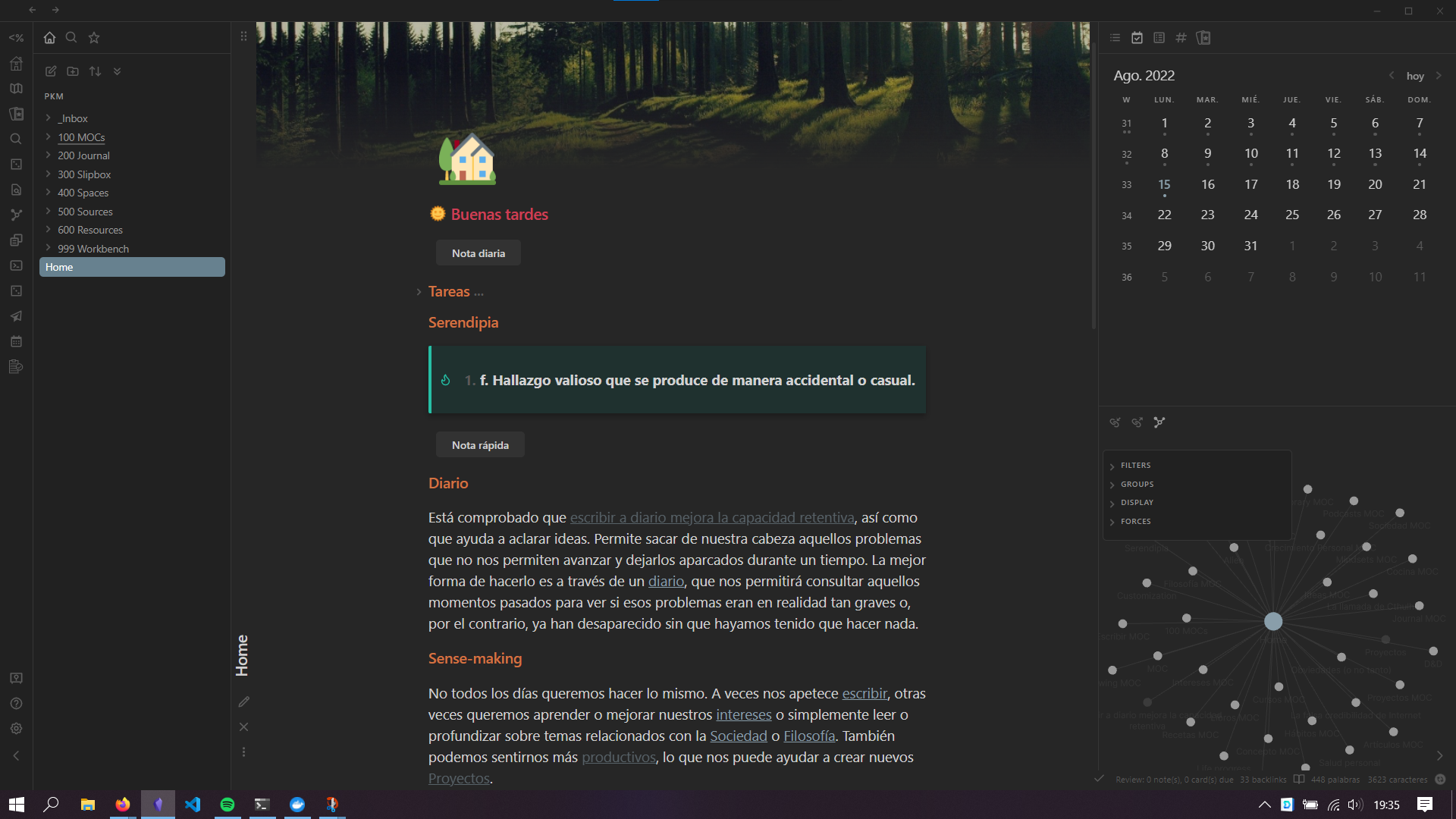 Obsidian como sistema PKM